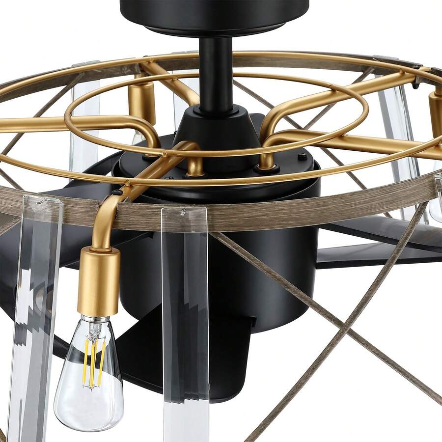 Parrot Uncle Ceiling Fan With Lights And Remote 23 Inch Chandelier ...