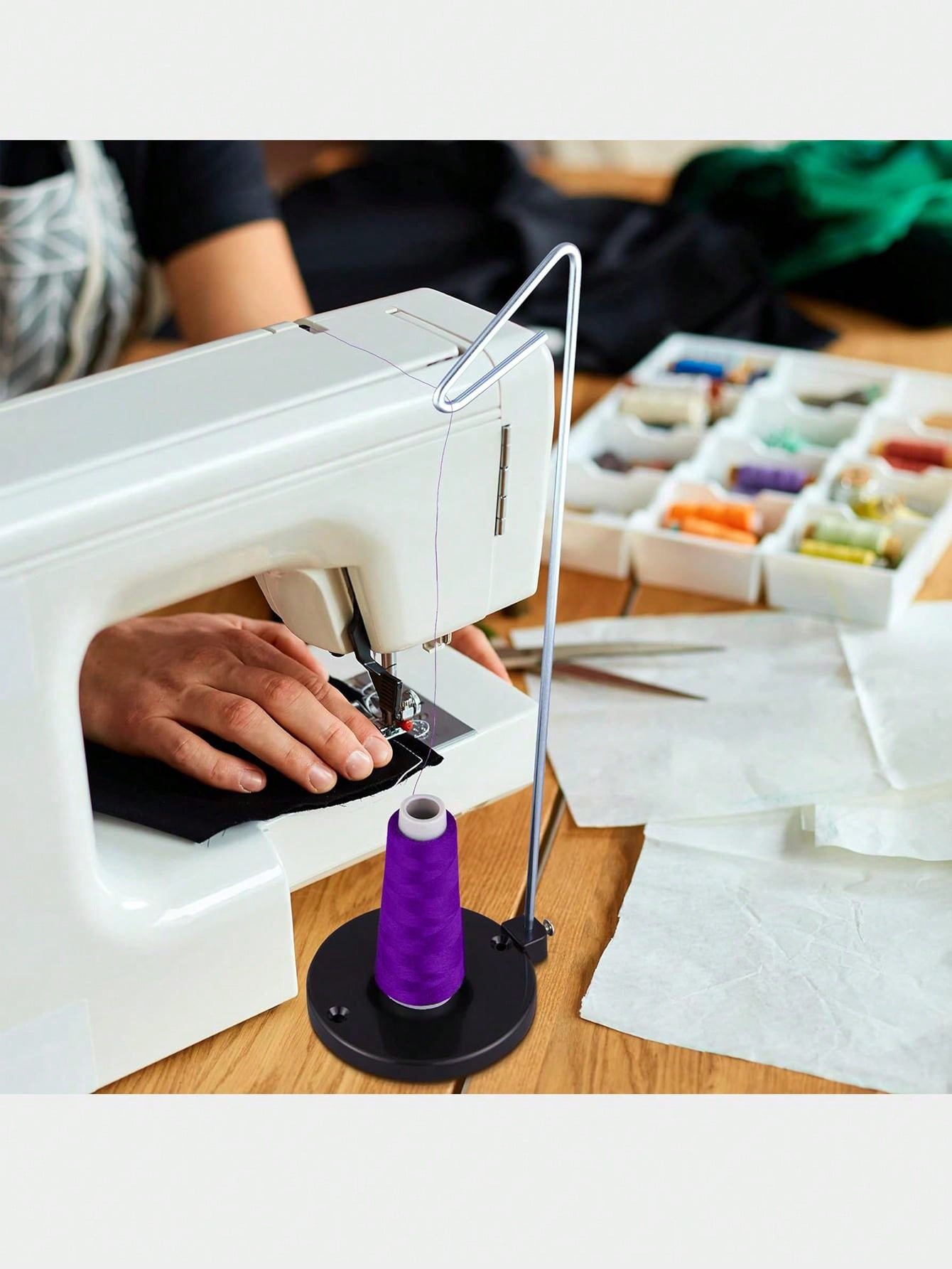 Adjustable Cone Thread Stand Spool Holder For Sewing Machine Embroidery ...