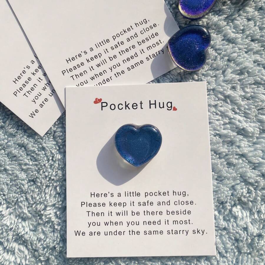 1pc, A Tiny Little Pocket Hug Poem Card, Isolation Gift, Hug Token ...