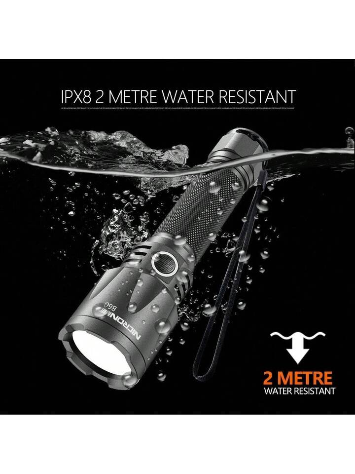 Stay Prepared For Any Adventure: Flashlight B60 - 500m Long Beam ...