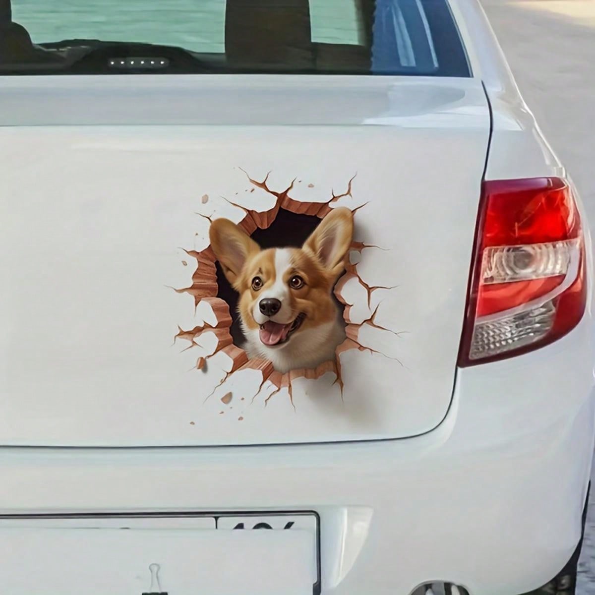 1pc Random Delivery3D Cat Wall Sticker, Cute Kitten And Puppy Self ...