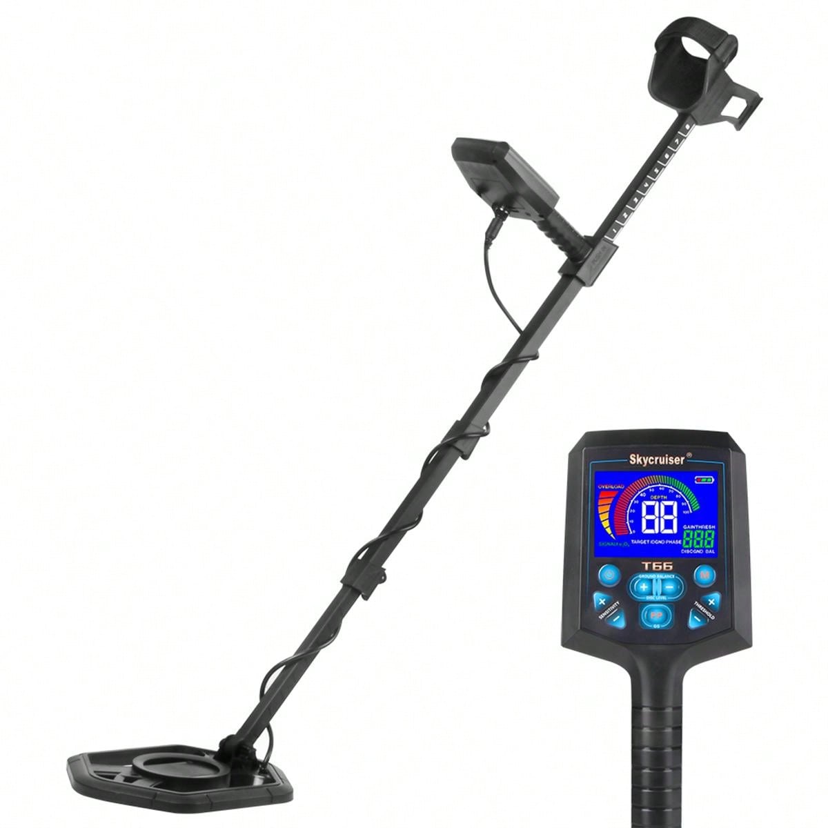 Professional Metal Detector, Backlit Lcd Display Portable Adjustable ...
