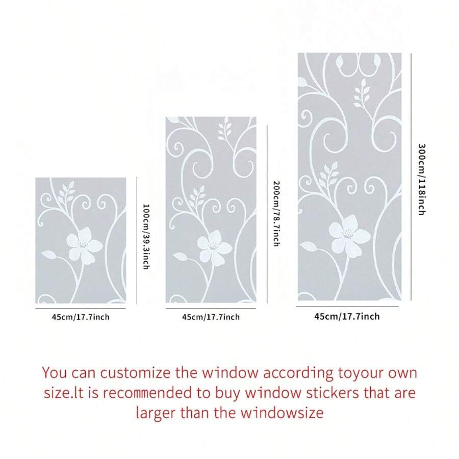 1PC Vine Glass Window Film, Electrostatic Insulation, Laser Window ...