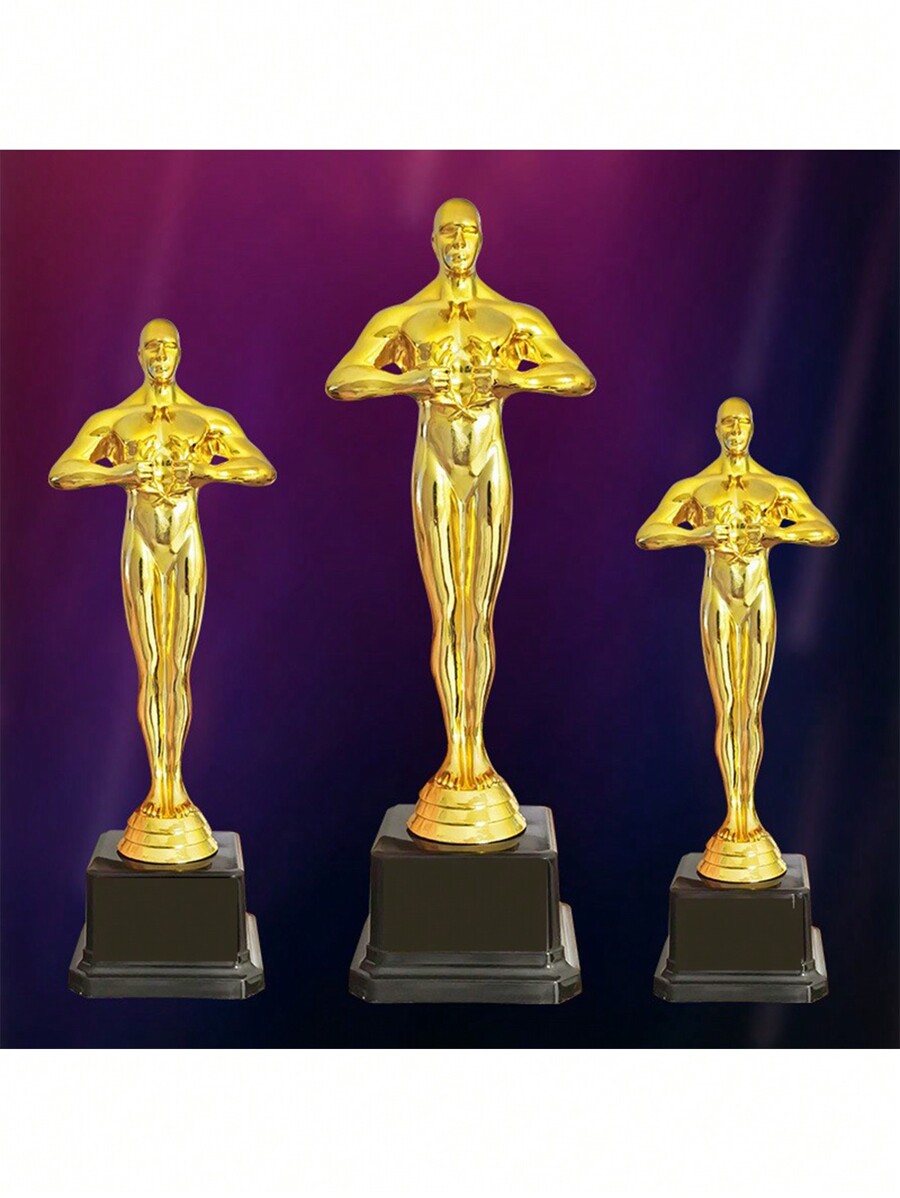 1PC Gold Award Trophy Oscar Style Trophy For Party Celebrations,Plastic ...