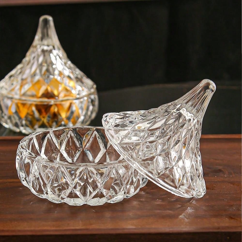 1pc Glass Water Drop Shaped Candy Box Food Container | SHEIN EUR