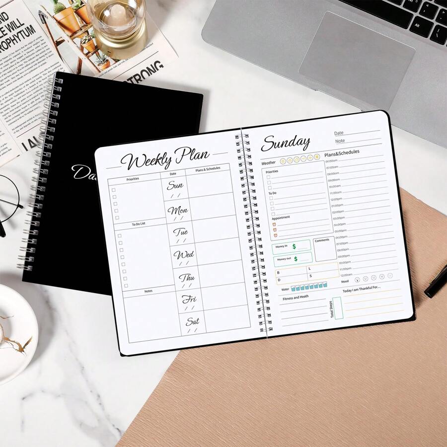 Weekly Planner - Daily Planner Hourly Schedules with To Do List Tasks ...