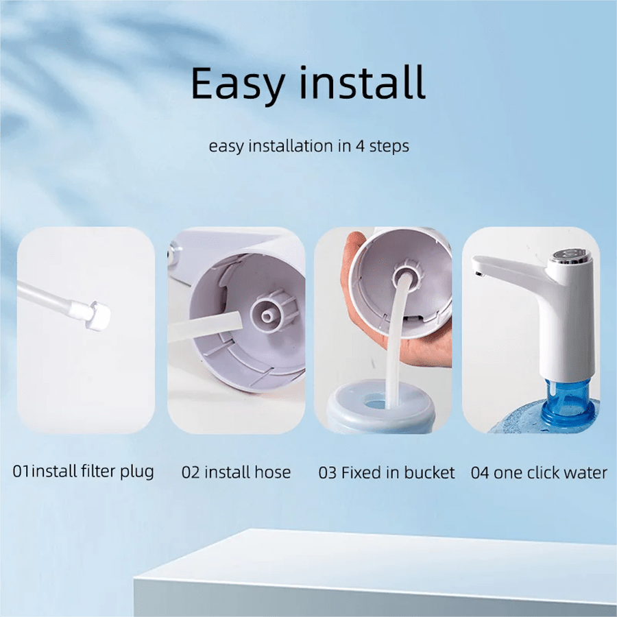 1 PC Automatic Rechargeable Mini Bottle Water Dispenser Electric ...