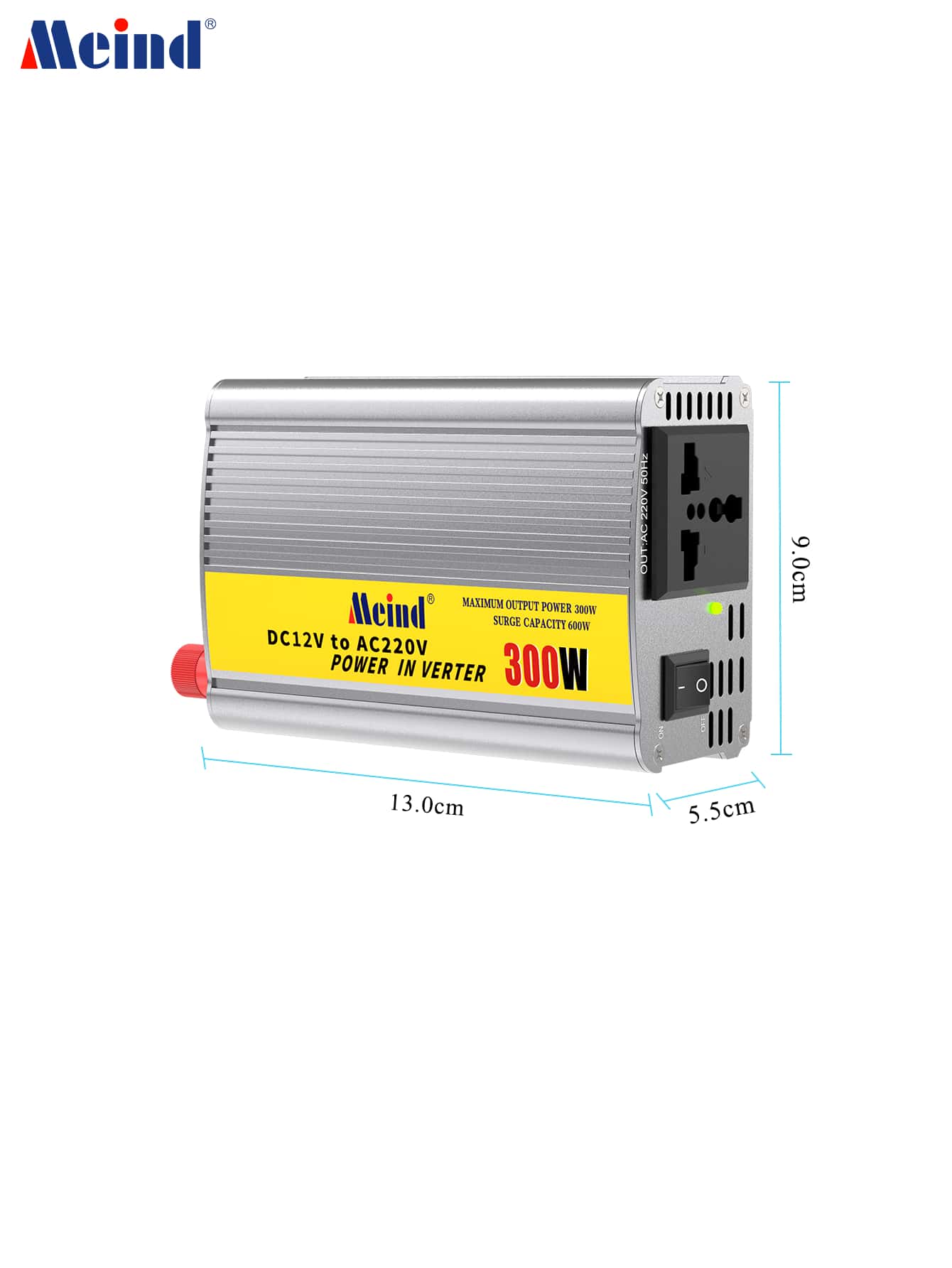 Meind 300w Car Power Inverter 12v To 220v Inverter For Car, Grey | SHEIN EUR