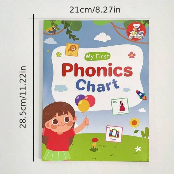 My First Phonics Posters Language Arts Charts For Kids Toddler Learning ...
