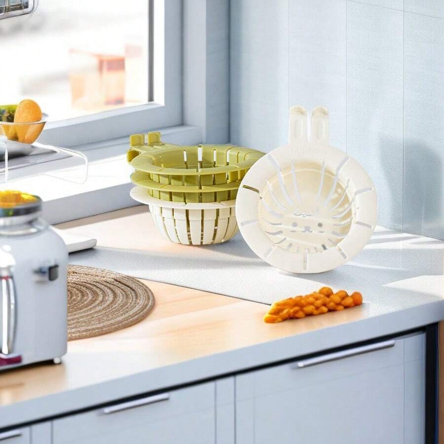 4pcs Household Kitchen Vegetable Sink With Handle Drainage Basket ...