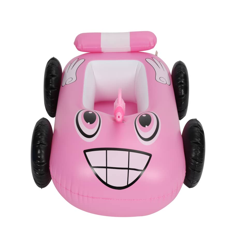 Pvc Inflatable Car Seat Circle For Kids Swimming Pool Water Play Red ...