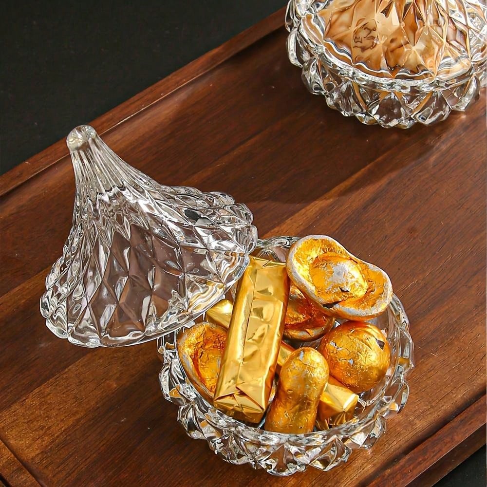 1pc Glass Water Drop Shaped Candy Box Food Container | SHEIN EUR