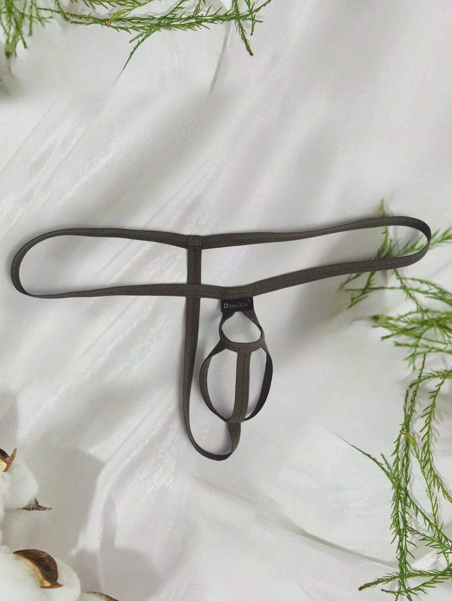 Men Sexy Underwear Elastic Front And Middle Suitable For Ring Hole Type Sexy G-String | SHEIN USA