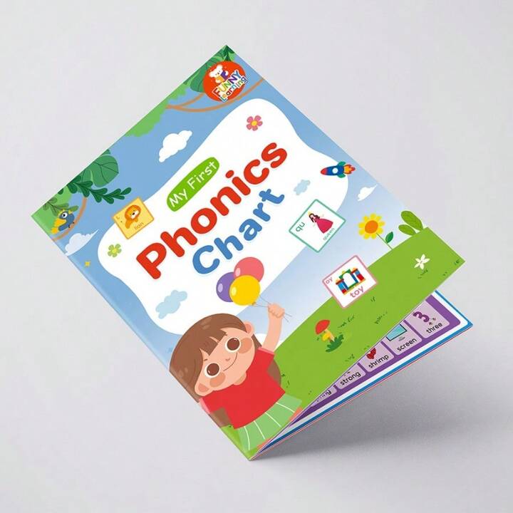 My First Phonics Posters Language Arts Charts For Kids Toddler Learning ...