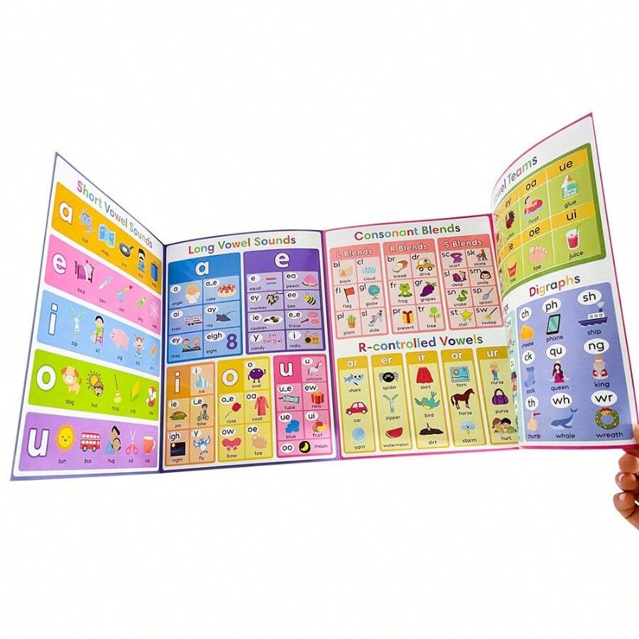 My First Phonics Posters Language Arts Charts For Kids Toddler Learning ...