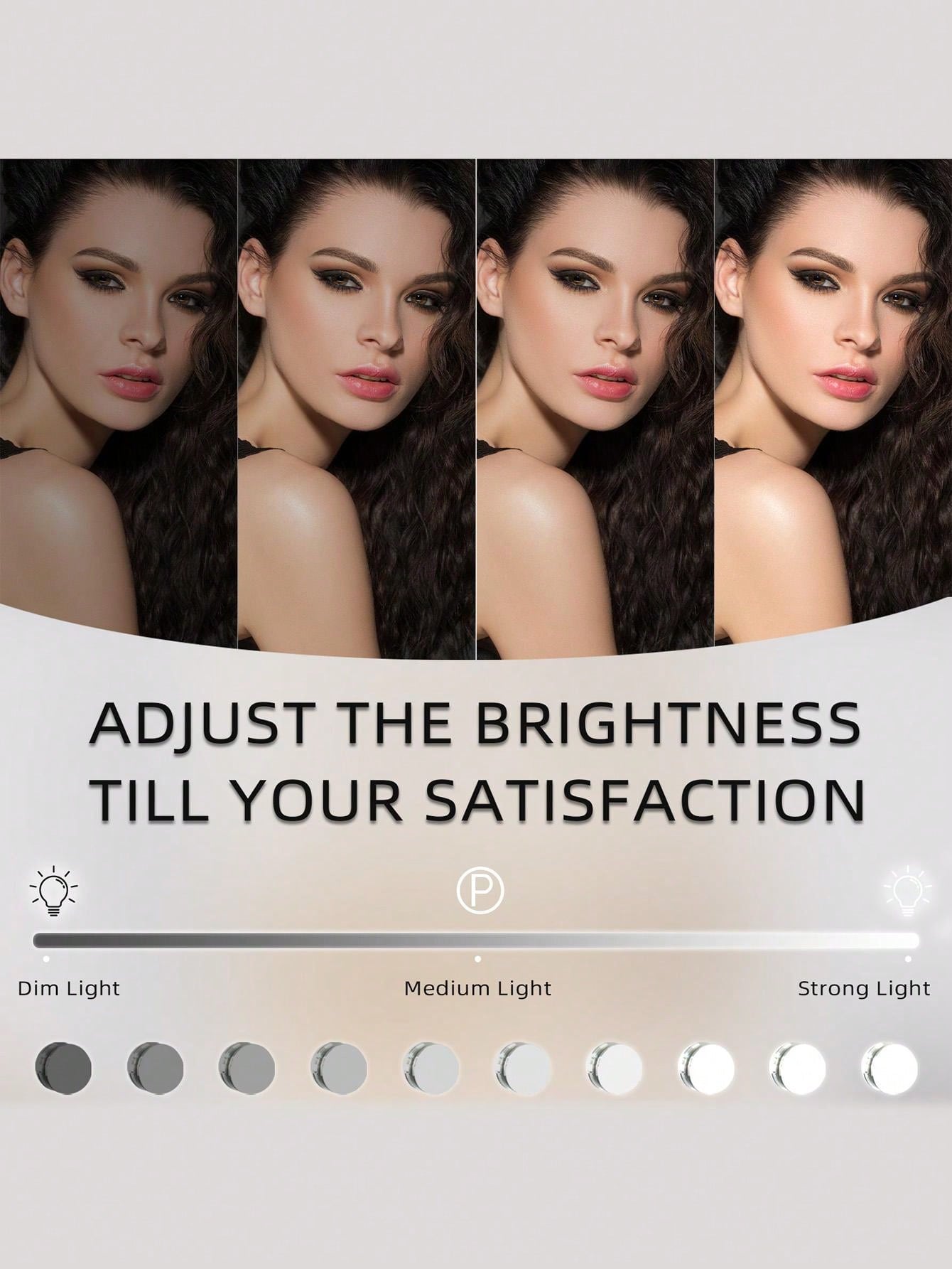 FENCHILIN Vanity Mirror With Lights Makeup Mirror With Lights 12 LED Bulbs Lighted Hollywood ...