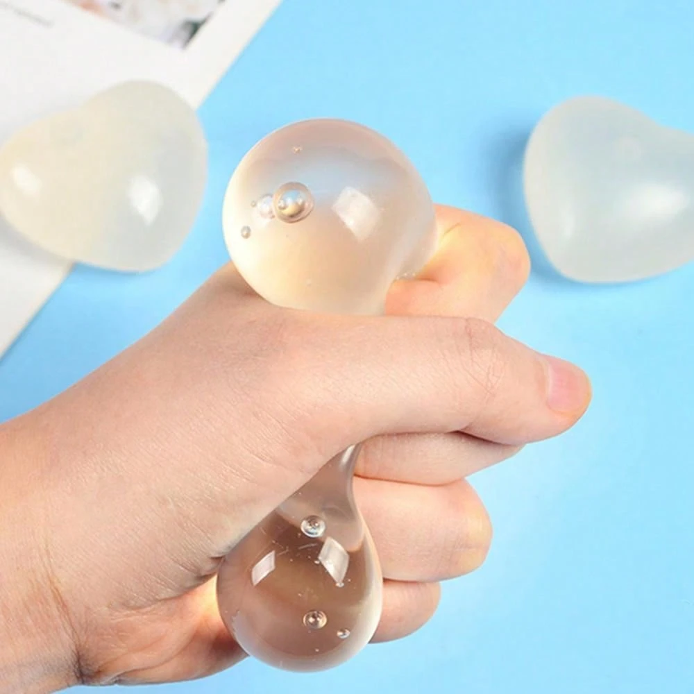 Malt Sugar Stress Relief Ball - Clear Matte Malt Sugar Fidget Toy, Slow ...