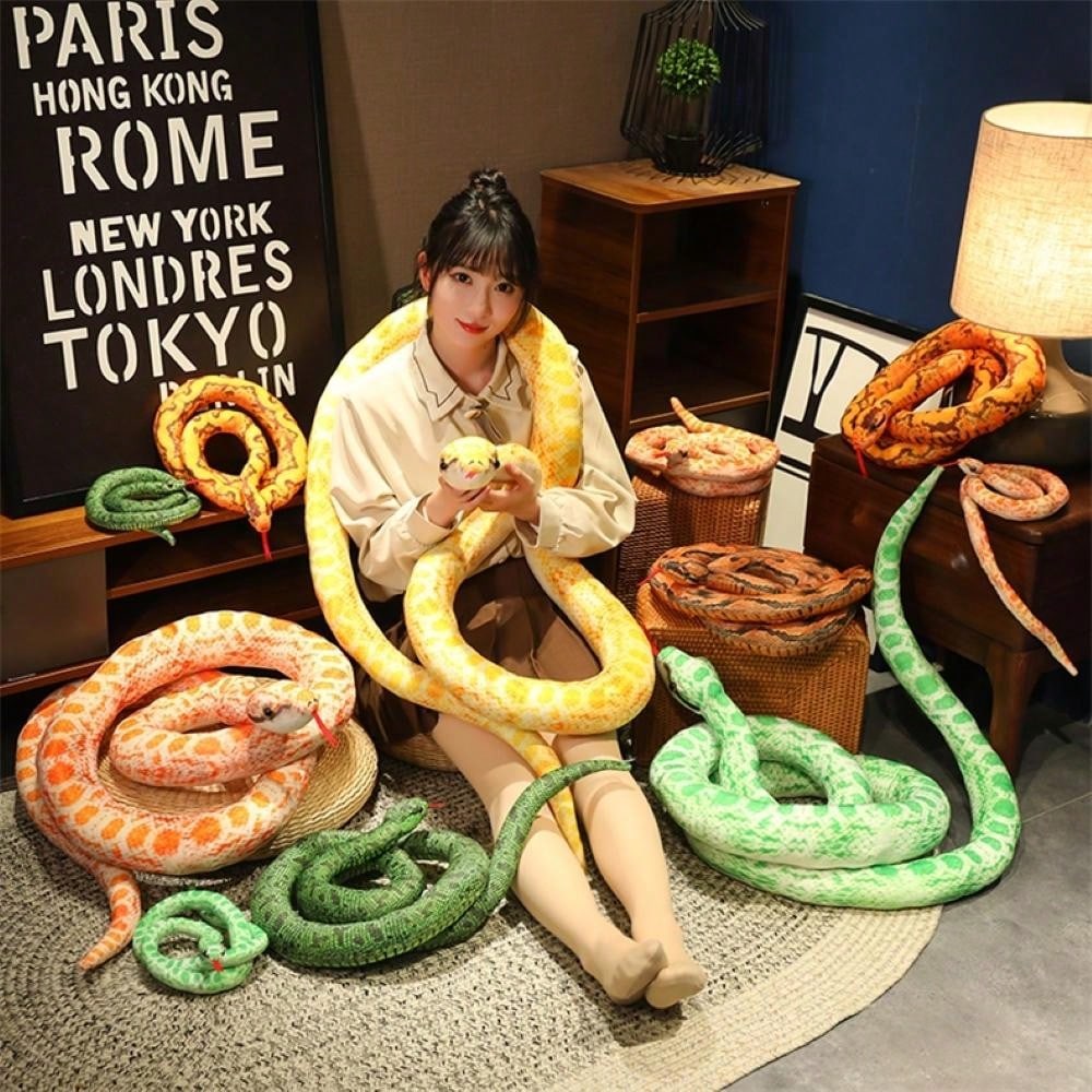 Simulation Snake Stuffed Animal Snake Plushies Toy Large Realistic ...
