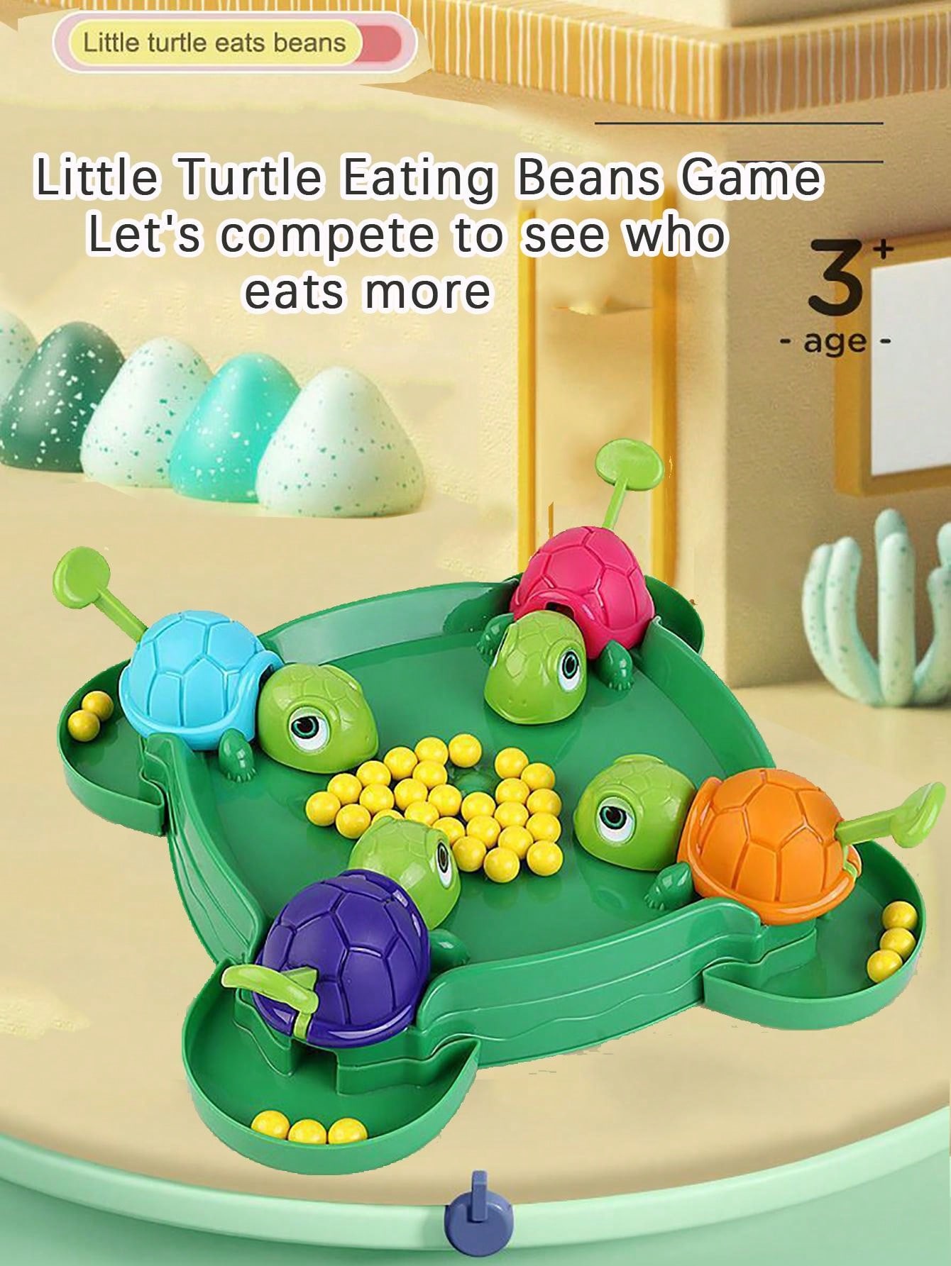 Turtle Eats Beans Toy Game With 72 Beans For Multiplayer Battle And ...