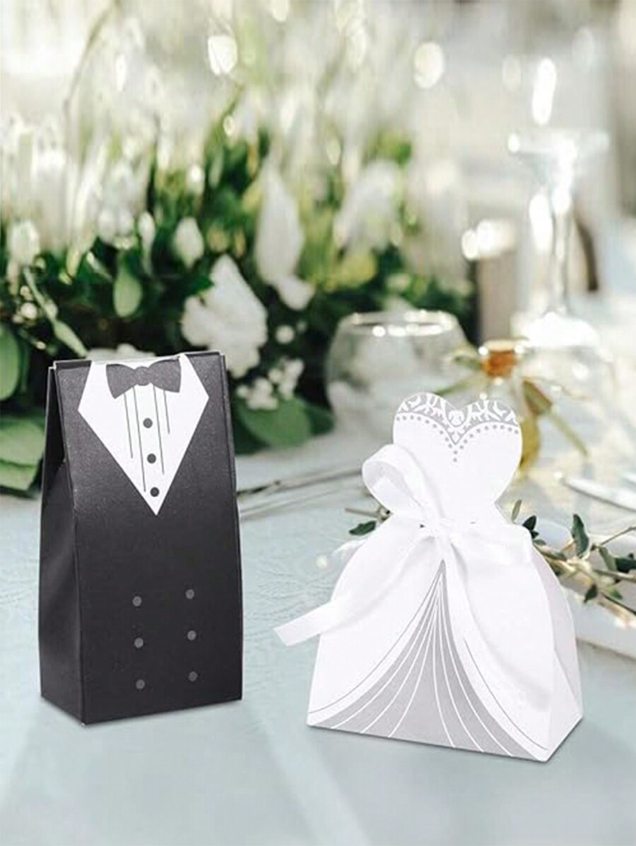 50pcs DIY Wedding Favor Boxes Small Wedding Valentine'S Day Party Favor ...