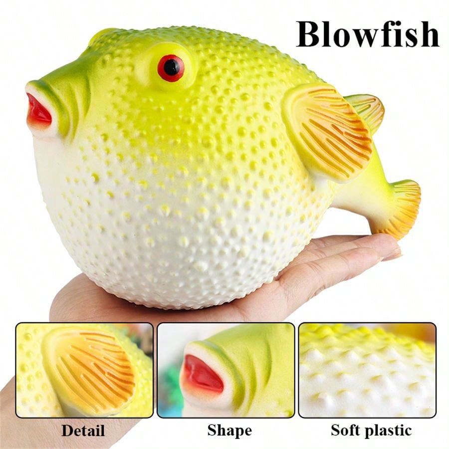 Wild Marine Animal Model Puffer Fish Turtle Horseshoe Crab Action ...