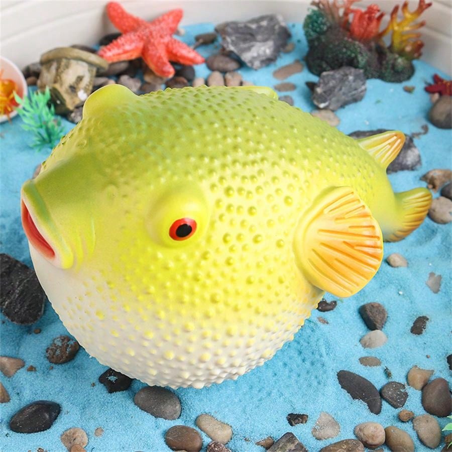 Wild Marine Animal Model Puffer Fish Turtle Horseshoe Crab Action ...
