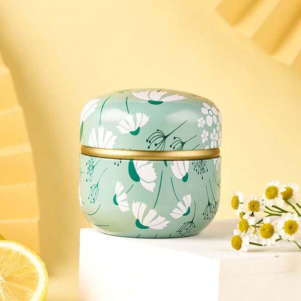 Tea Containers Japanese-Style Tea Cans Candy Snacks Small Round Cans ...