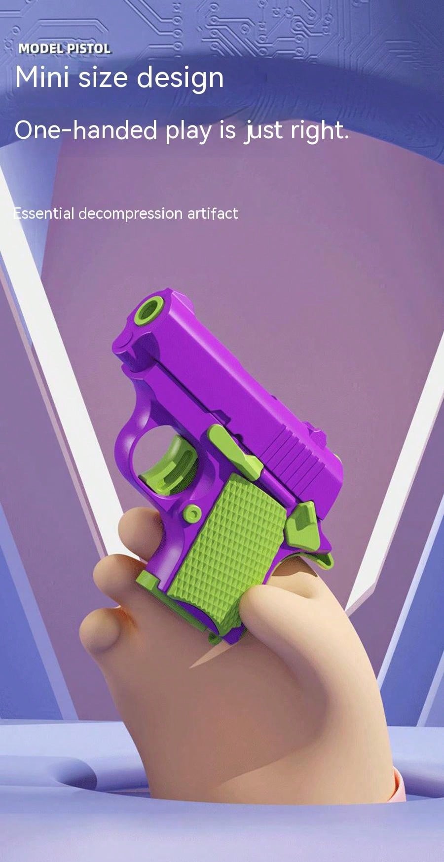 Pistola De Zanahoria Mini M1911, Modelo De Descompresión, Pistola De ...