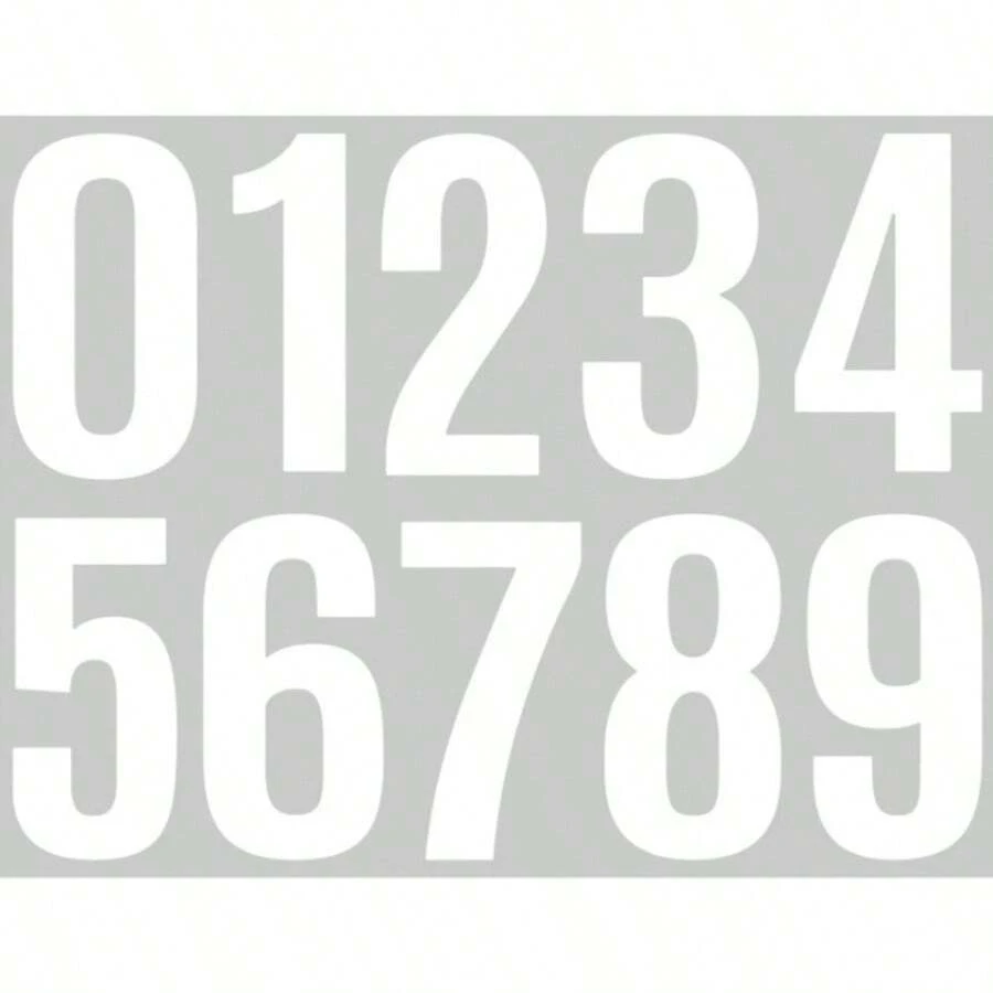 Large Size Waterproof Self-Adhesive Number Stickers For Mailbox, Cargo ...