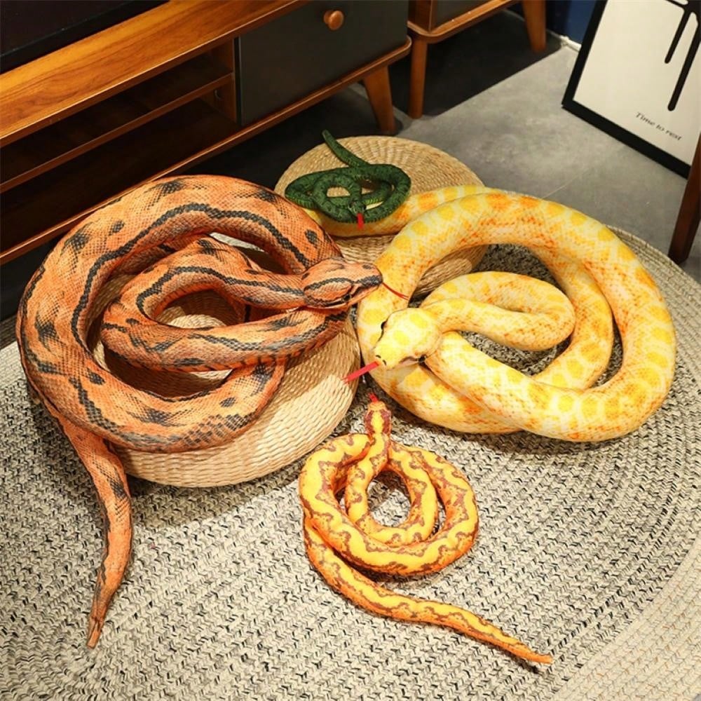 Simulation Snake Stuffed Animal Snake Plushies Toy Large Realistic ...
