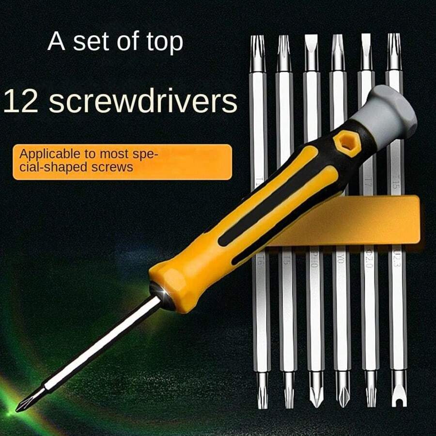 12 In 1 Multi-functional Screwdriver Set Including Various Shapes (y, U ...