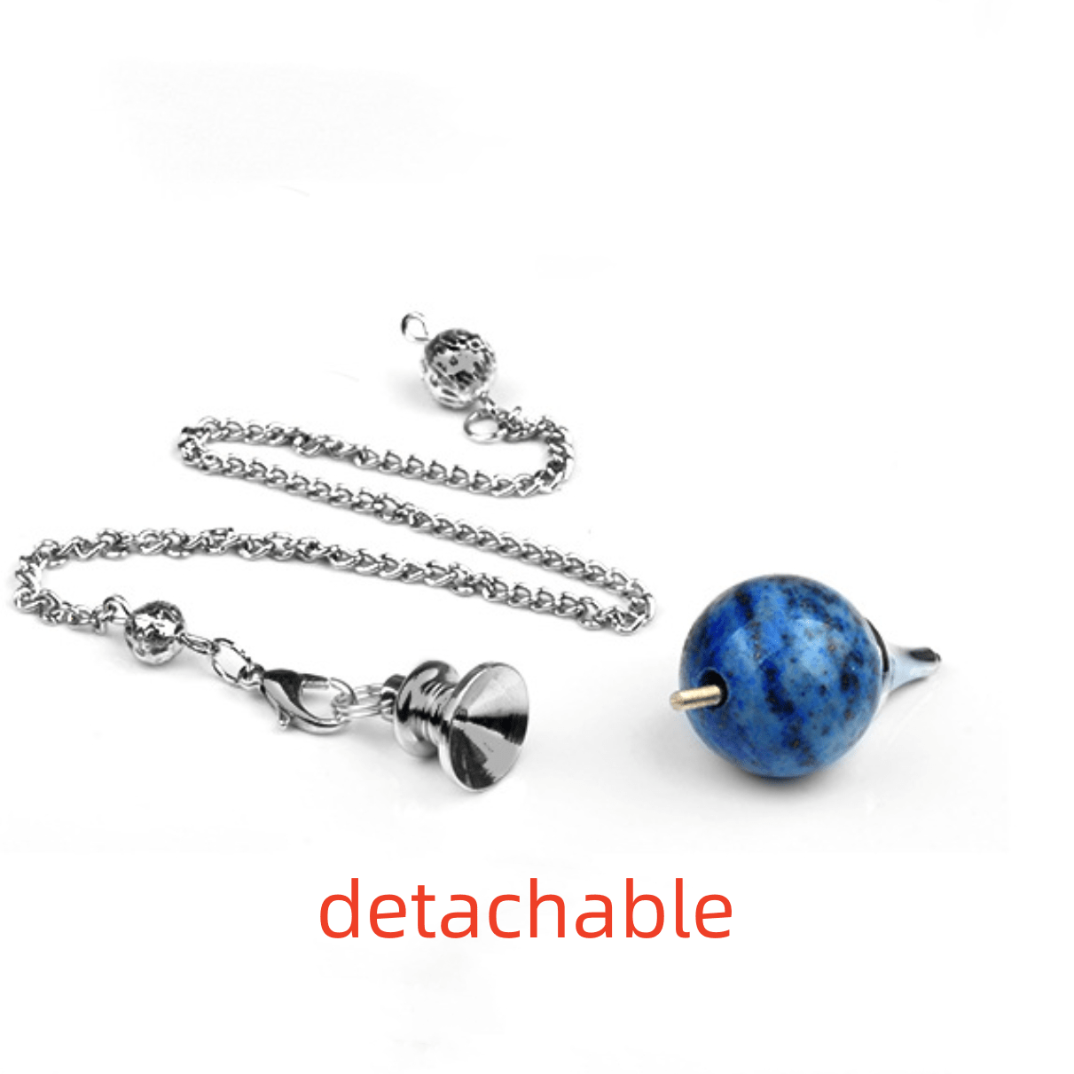 Amazing Gemstone Crystal Ball Pendulum For Divination - Dowsing ...