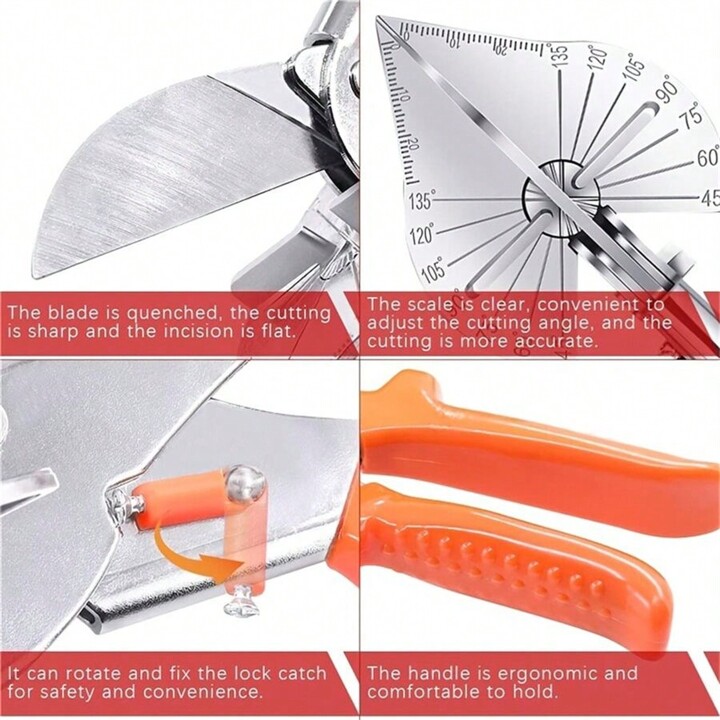 Multi-Angle Bevel Scissors Angle Shear 45-135 Degree Angle Mitre Siding ...