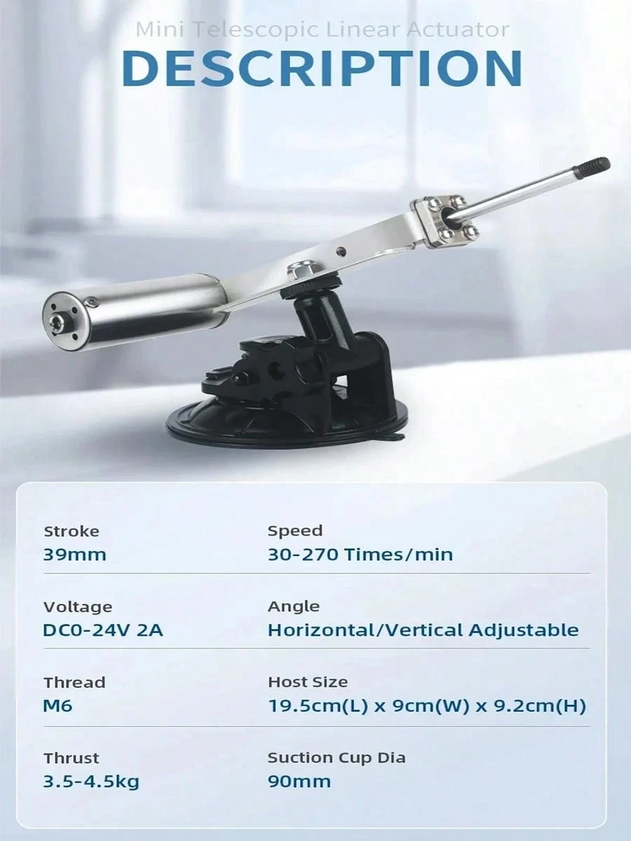 Actuador Lineal Telescópico De 39 Mm De Carrera 24v 2a Dc Mini Actuador ...