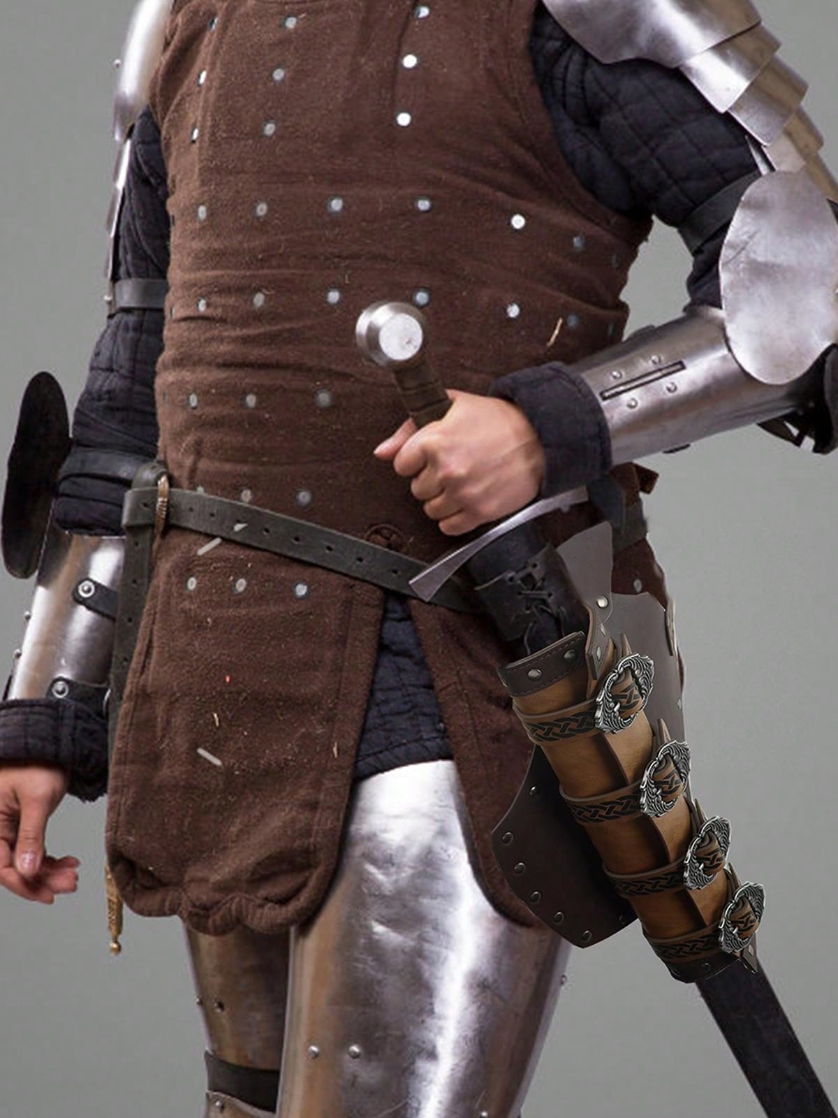 Medieval Knight Pu Leather Viking Sword Sheath For Renaissance Period ...