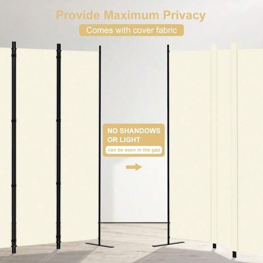 LUCKUP Room Divider, 6FT Tall Folding Privacy Screen Wall Dividers ...