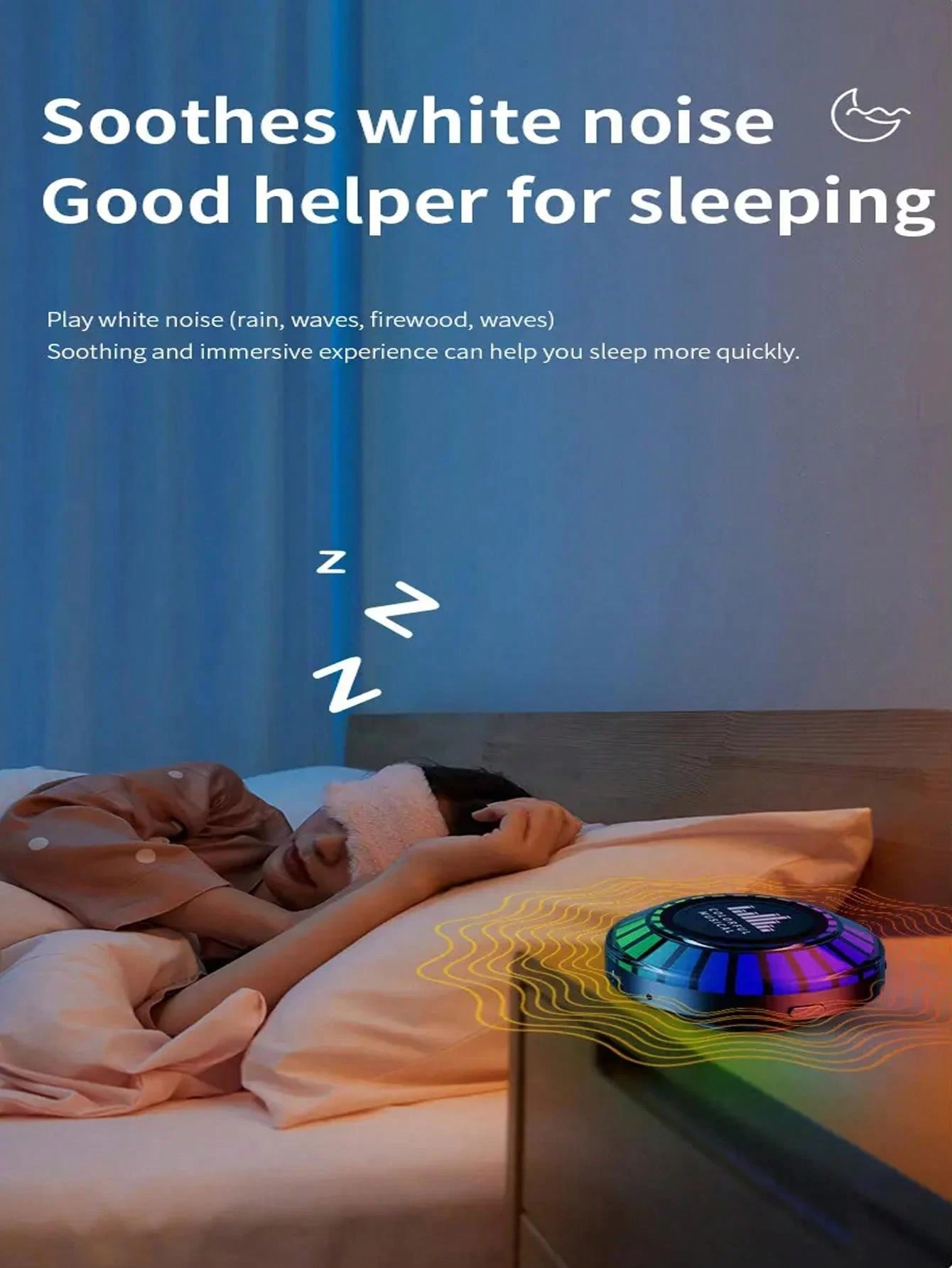 Bone Conduction Speaker With & Rgb Ambient Light, Turn Anything Into ...