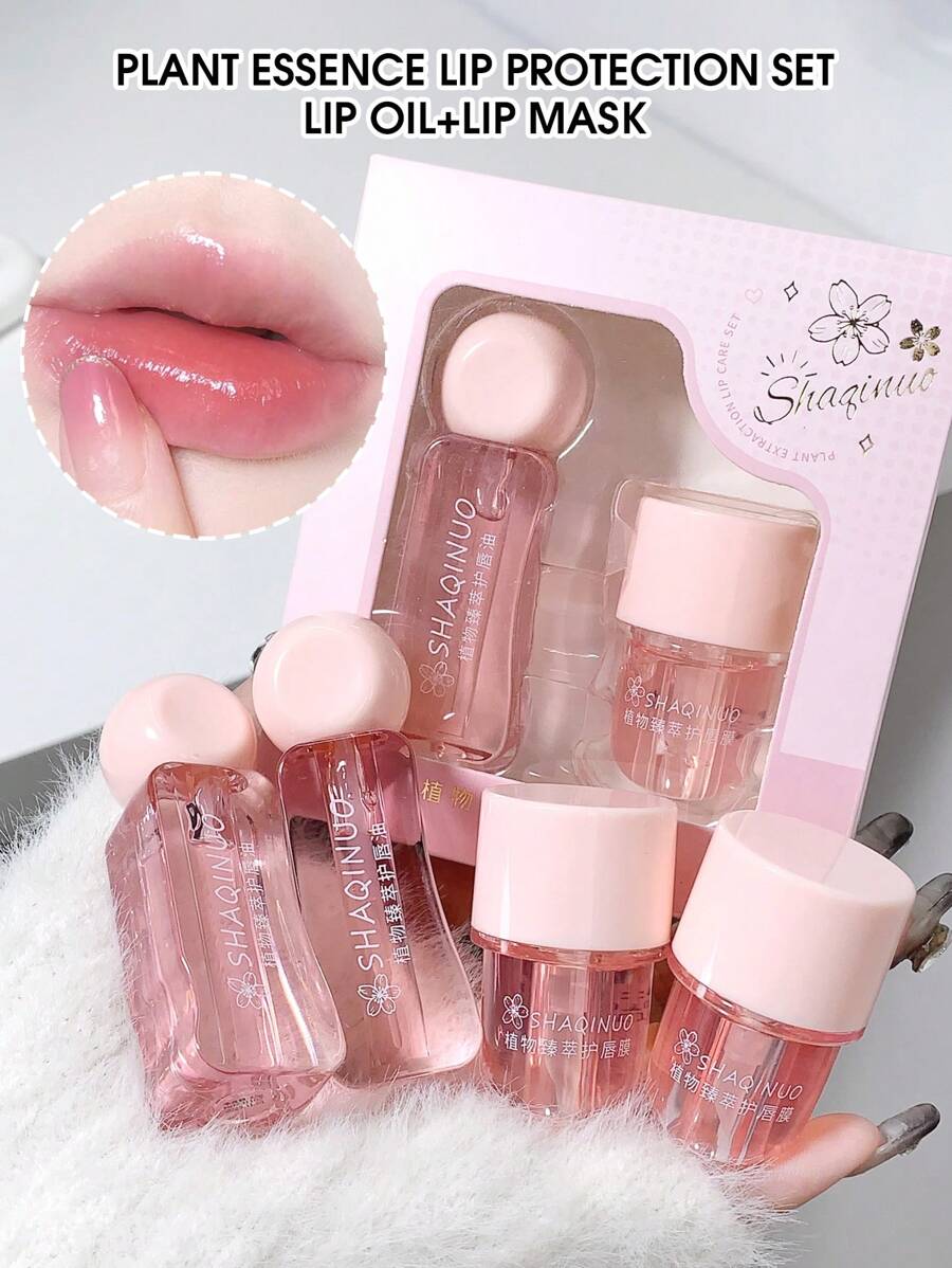 Gift Day And Night Lip Mask Set For Day And Night Sleep Repair, Fade ...