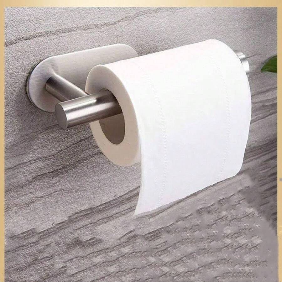 Stainless Steel Toilet Paper Roll Holder, Free Standing Kitchen Tissue ...