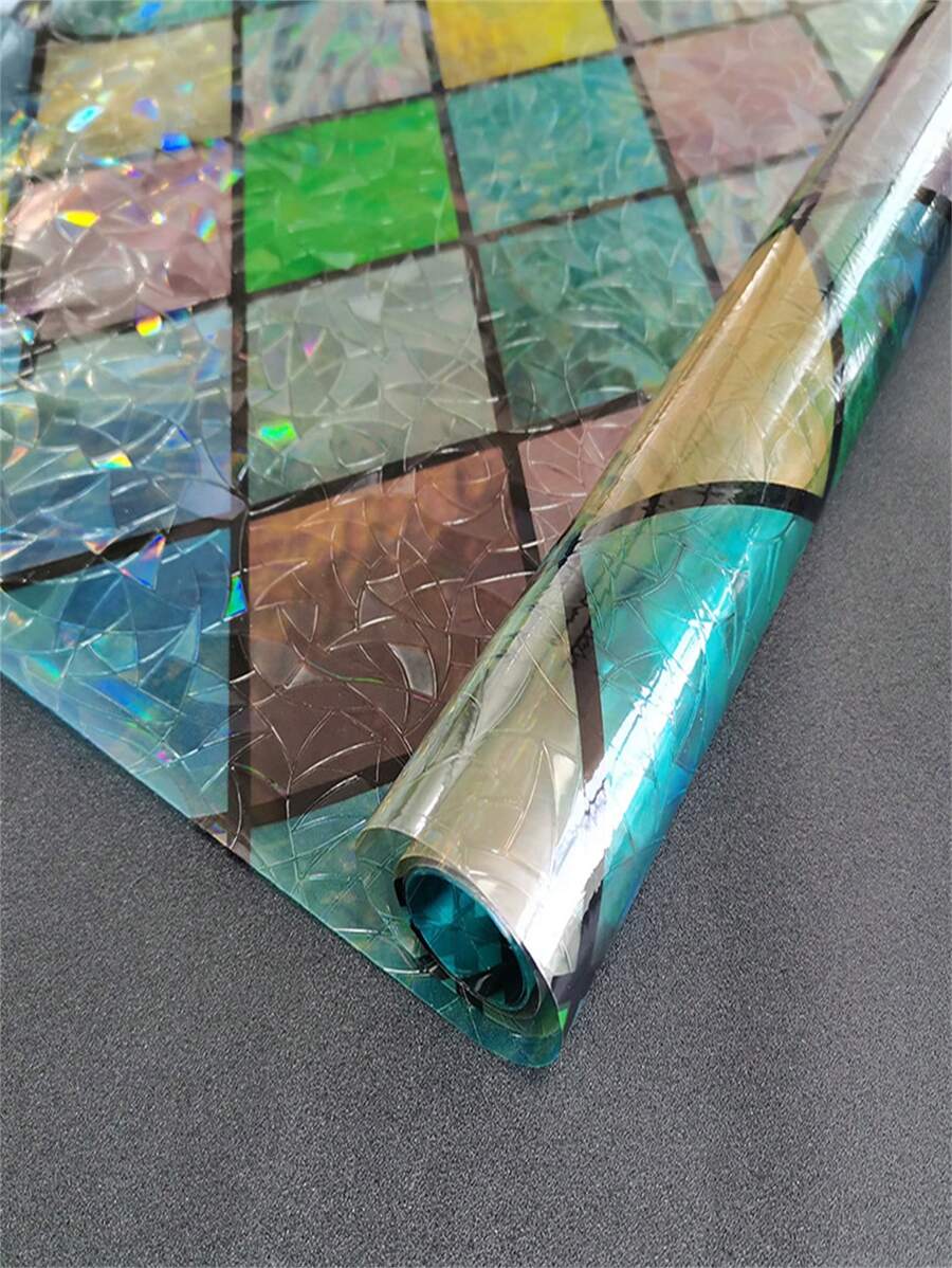 Rainbow Window Privacy Film Decorative, Stained Glass Window Tint For ...