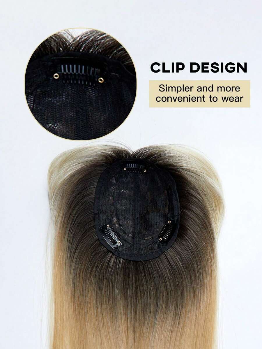 16 Inches Synthetic Hair Toppers Women Topper Natural Straight Hair ...