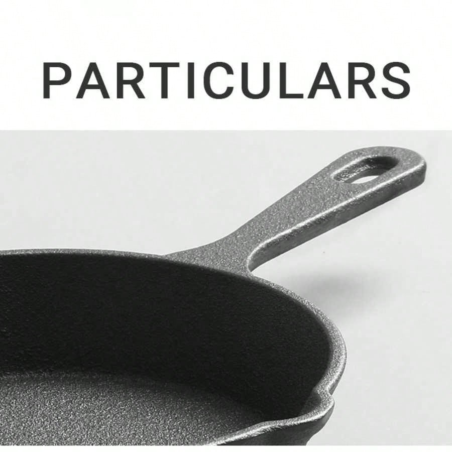 9cm Cast Iron Pan, Non-Stick Flat Bottom Frying Pan Suitable For Home ...