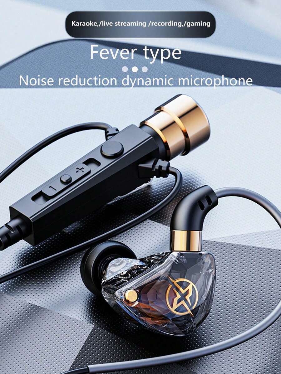 GB7 Rear Mounted HIFI Wired Headphones Live Singing Recording Special Monitor Computer With ...