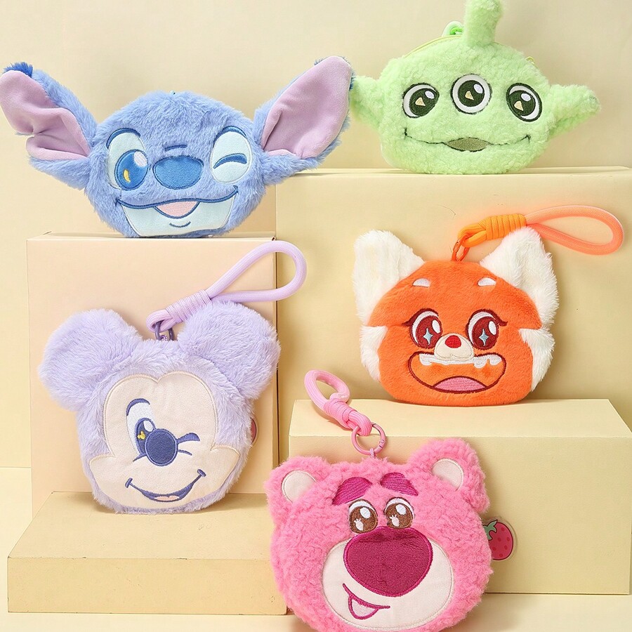 Miniso Disney Furry Season Series Coin Purse Mini Plush Bag Cute Card ...