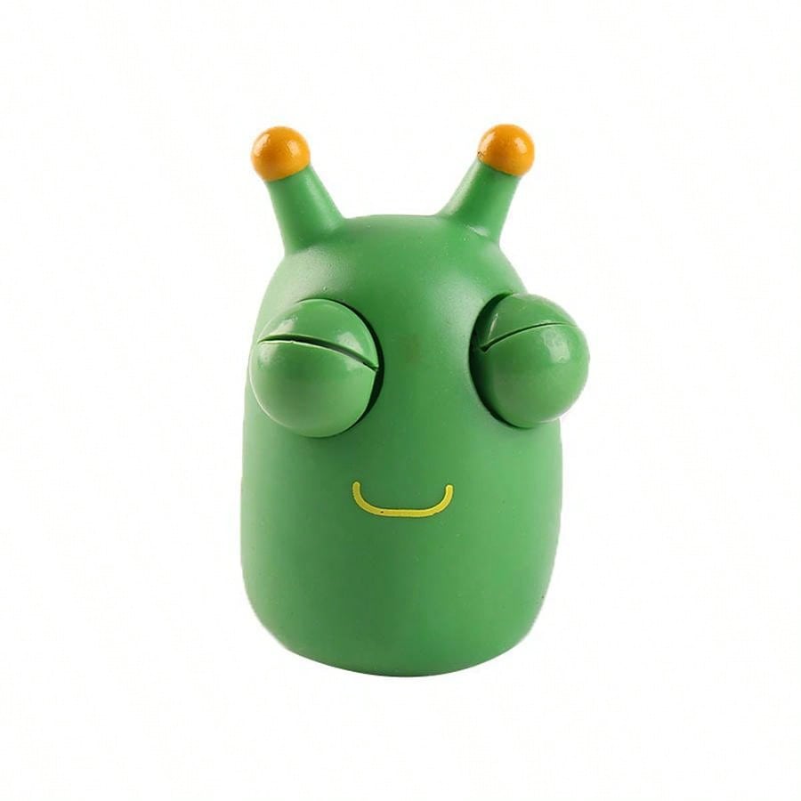 Popping Eyeball & Worm Shaped Stress Relief Toy, Squeeze, Stare, And ...