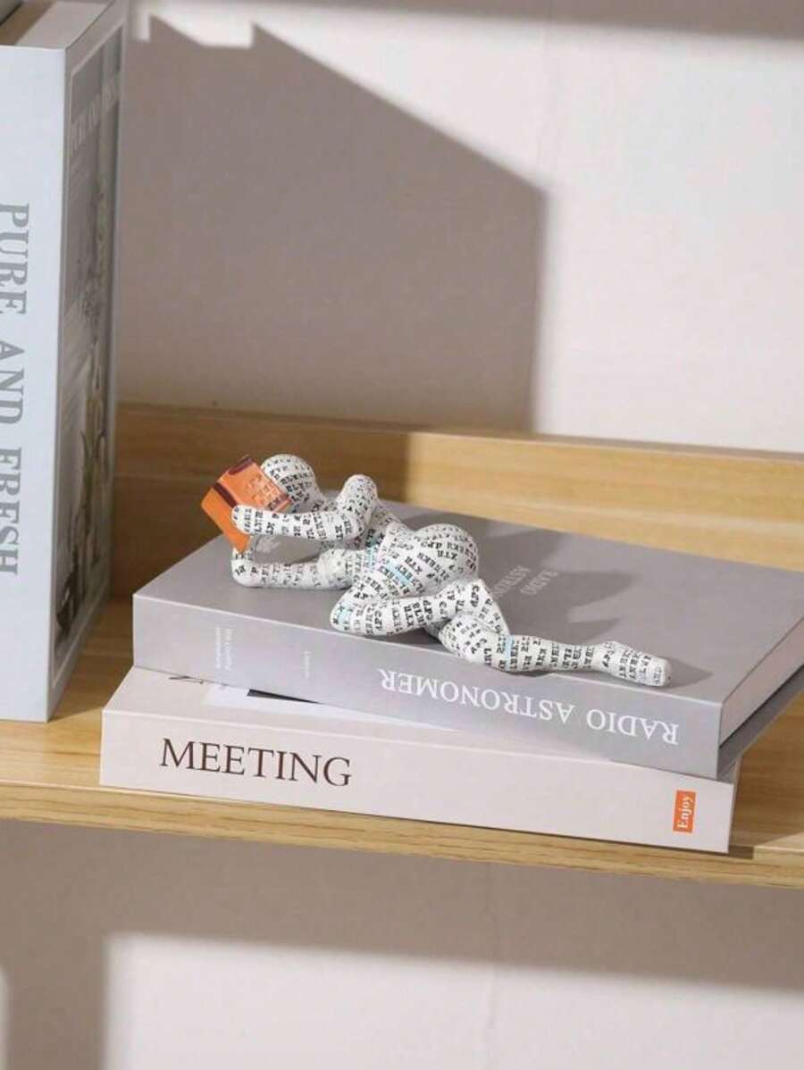 1pc Character Reading Book Design Decorative Craft | SHEIN USA