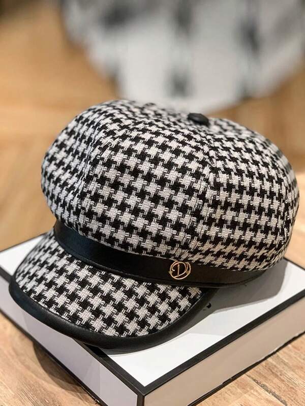Boinas De Cuadros Estilo Británico, Elegantes Y Cálidas Con Estampado ...