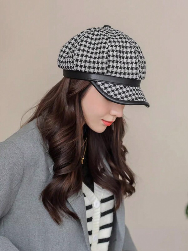 Boinas De Cuadros Estilo Británico, Elegantes Y Cálidas Con Estampado ...