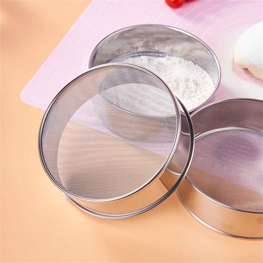 Filter Surface Stainless Steel Powder Sieve Fine Hole Powdered Sugar ...