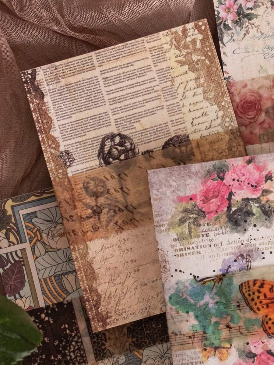 100pcs Vintage Style Writing Paper Set For Handwritten Letters | SHEIN USA